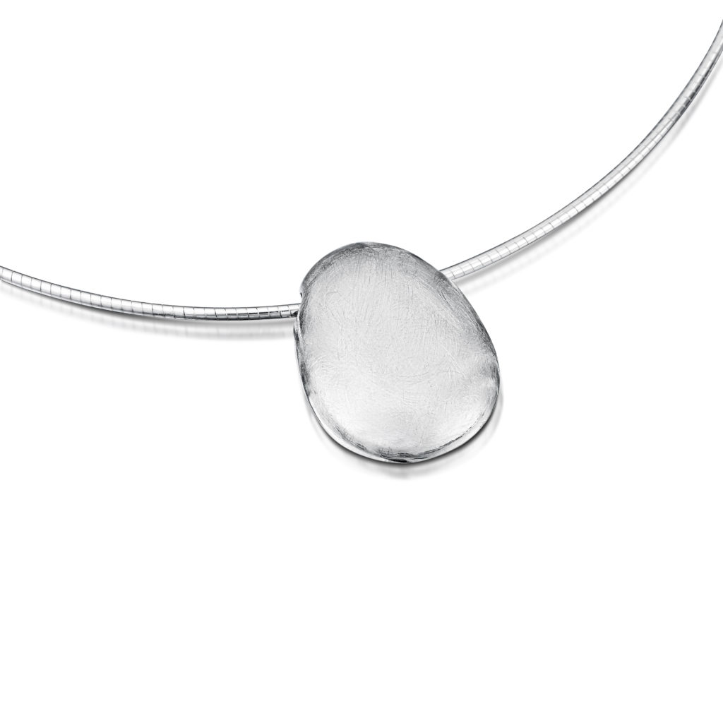 Silver Pebble Pendant - Kathryn King | Designer Jewellery