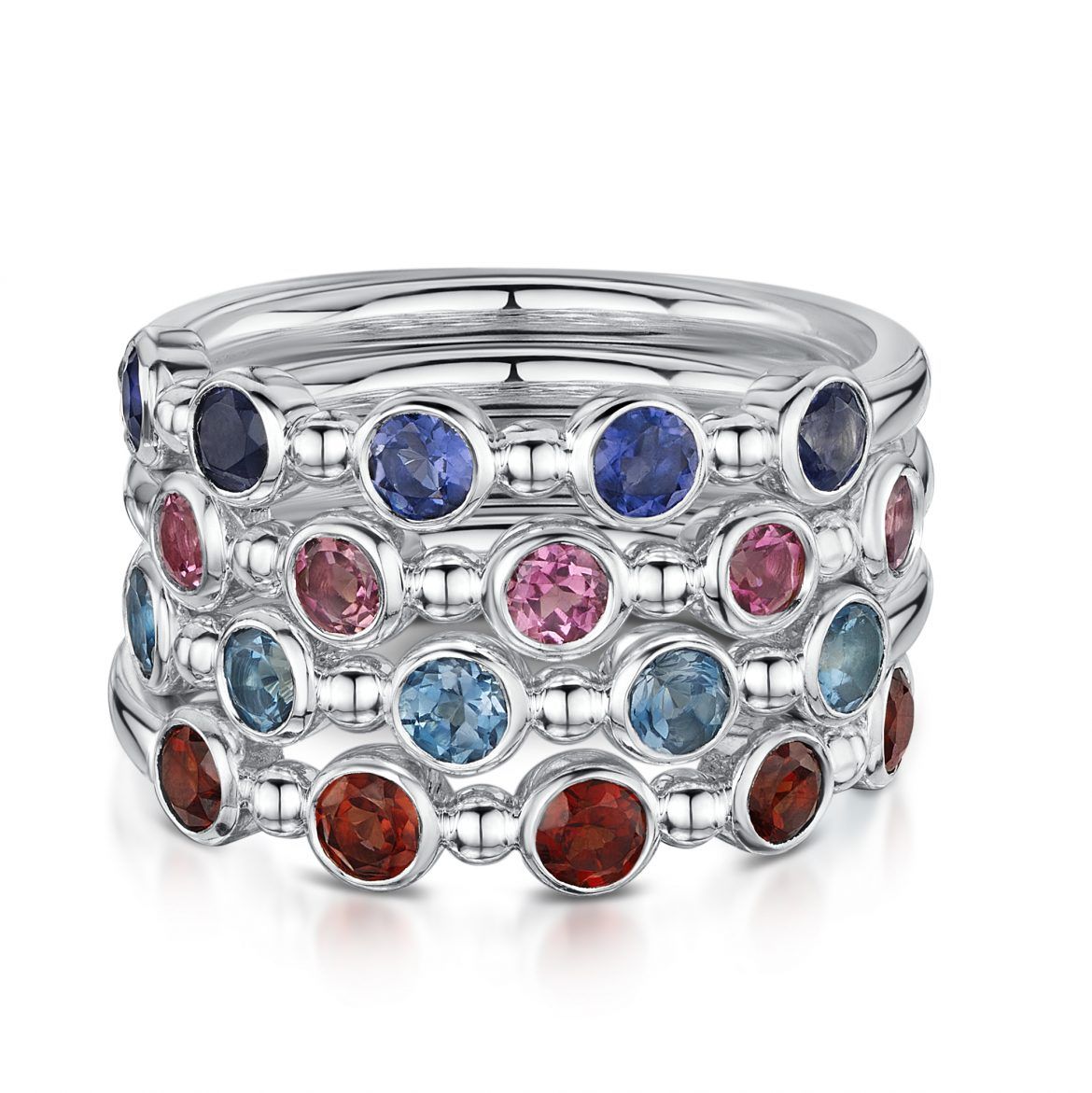 5 Stone Gold Ring - Kathryn King | Designer Jewellery